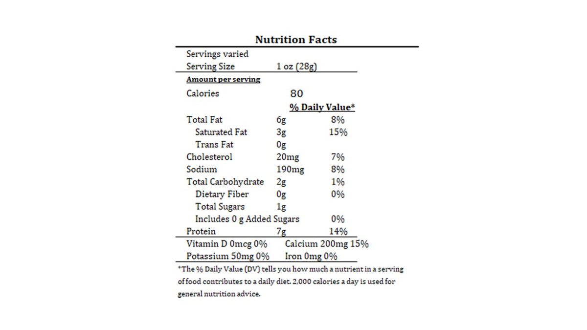 Mozzarella Chunk – Gossner Foods